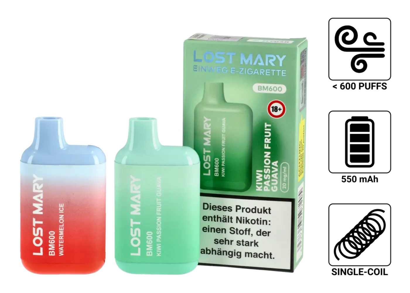 Elfbar Lost Mary Vape – Einweg-Gerät im praktischen Design