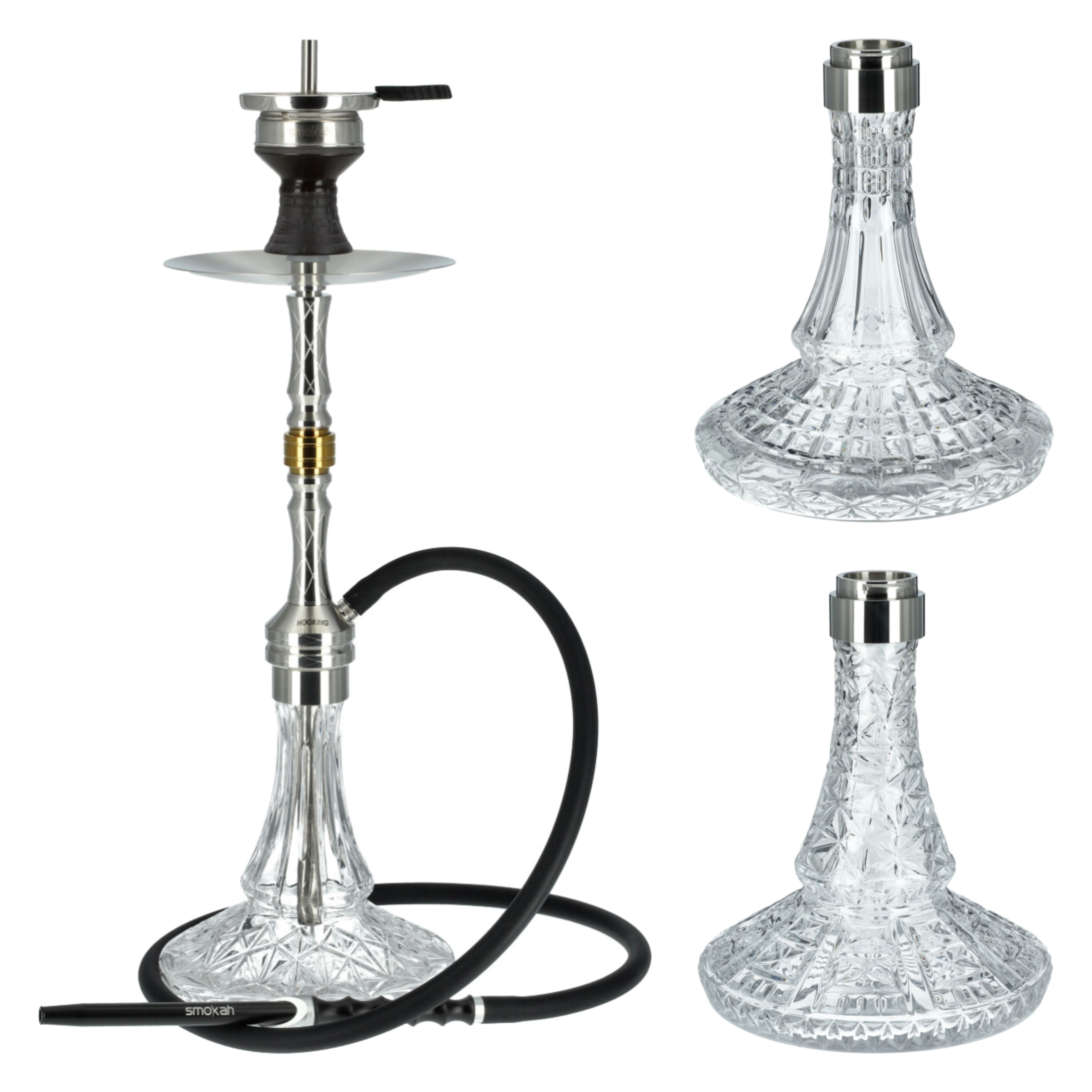 Hooking Edelstahl Shisha Air Flow | mit Zubehör