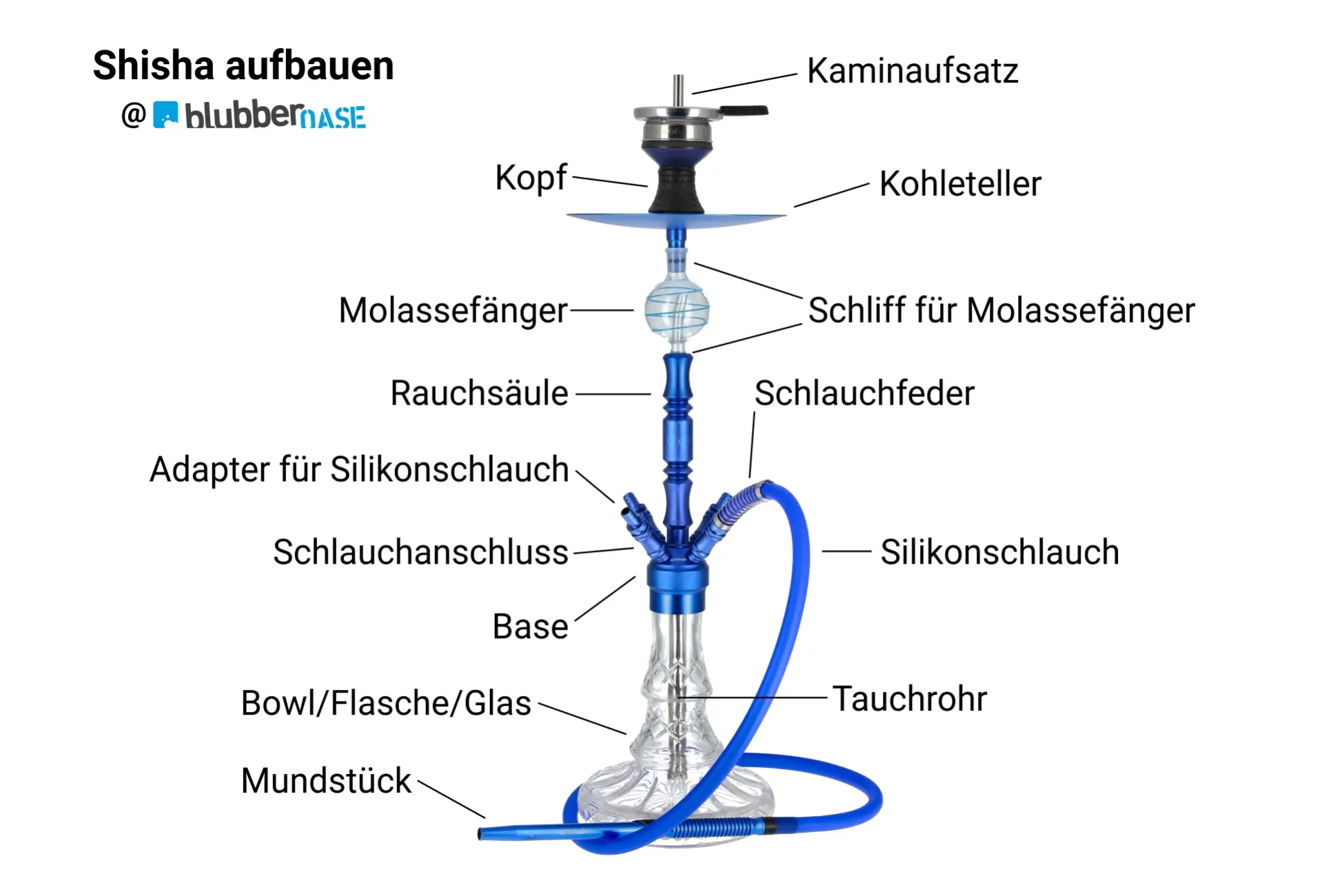 Shisha aufbauen