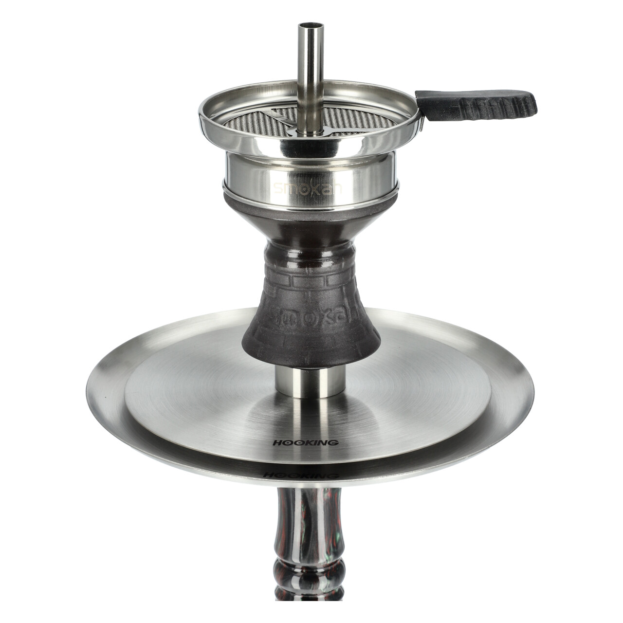 Smoky Edelstahl Shisha von Hooking | Blow-Off am Teller